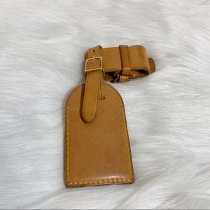 Louis Vuitton | Accessories | Authentic Louis Vuitton Leather Name Tag ...